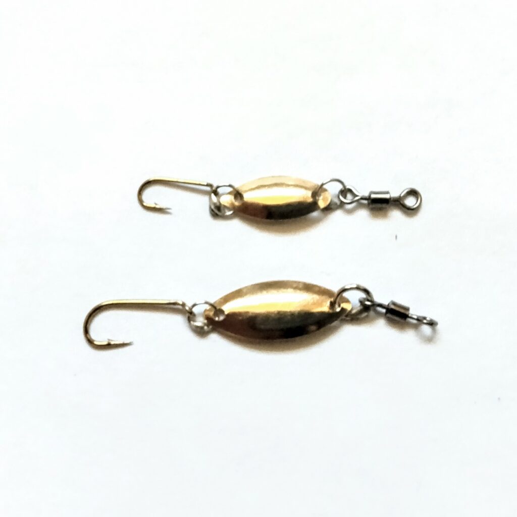 World’s smallest fly spoons, Gold – Hoi Polloi Tenkara